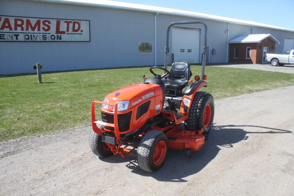 Kubota B2620 4wd compact tractor, mid mount 54″ mower, turf tires ...