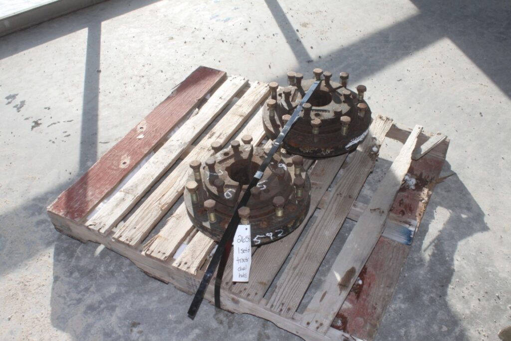 set of tractor axle dual hubs, 3-7/8″ axle dia.(98.425mm), 10 bolt ...
